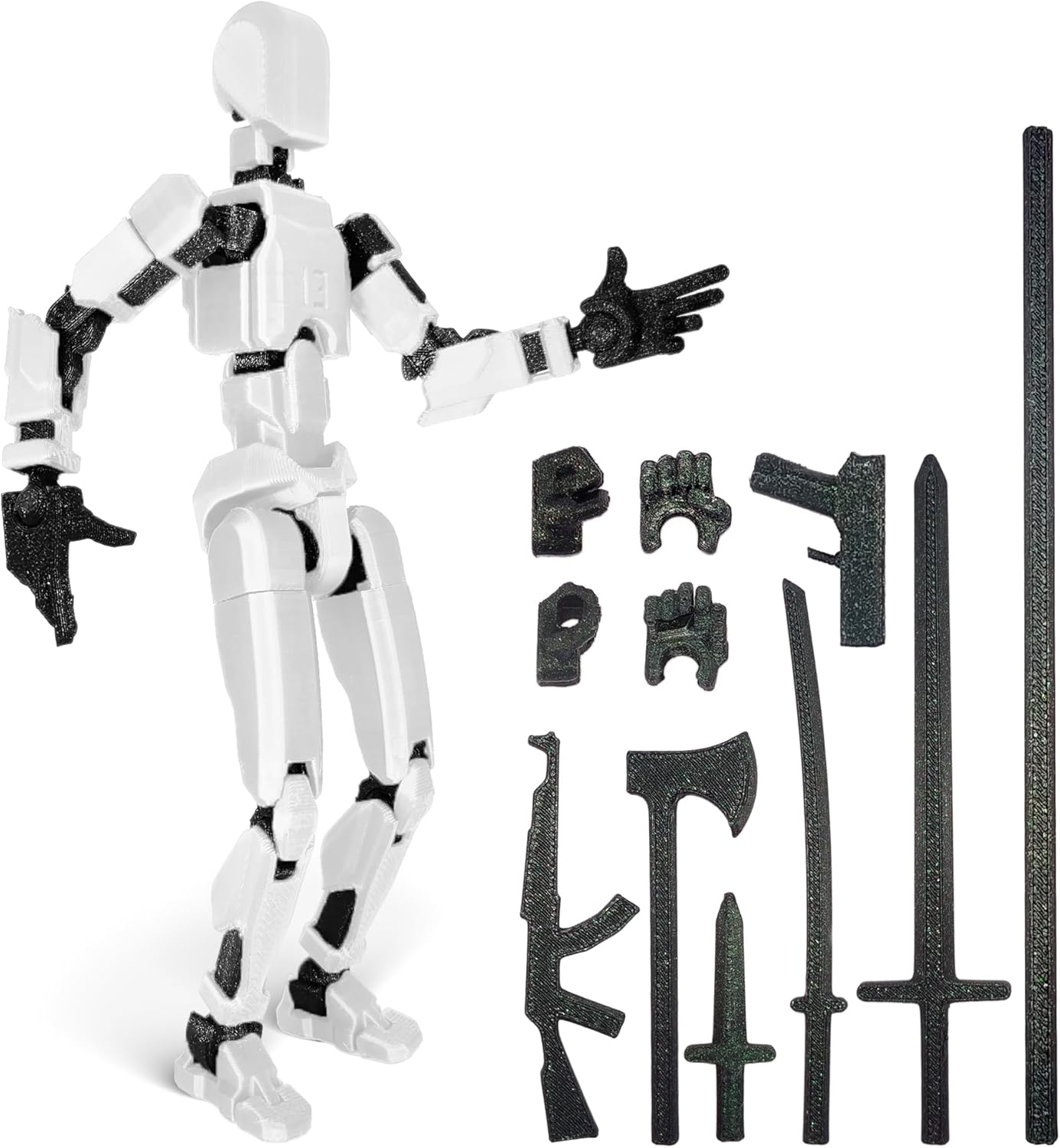 Amazon.com: Guwewu Robot Action Figure, 3D Printed with Full ...