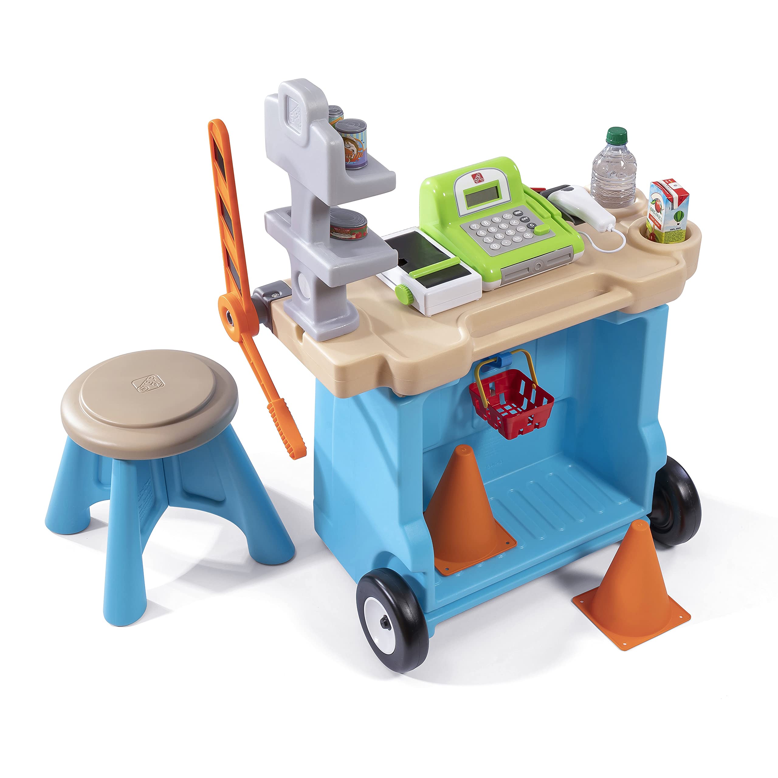 Step2 Stop & Go Market | Kids Pretend Play Store & Toll Booth with Toy ...