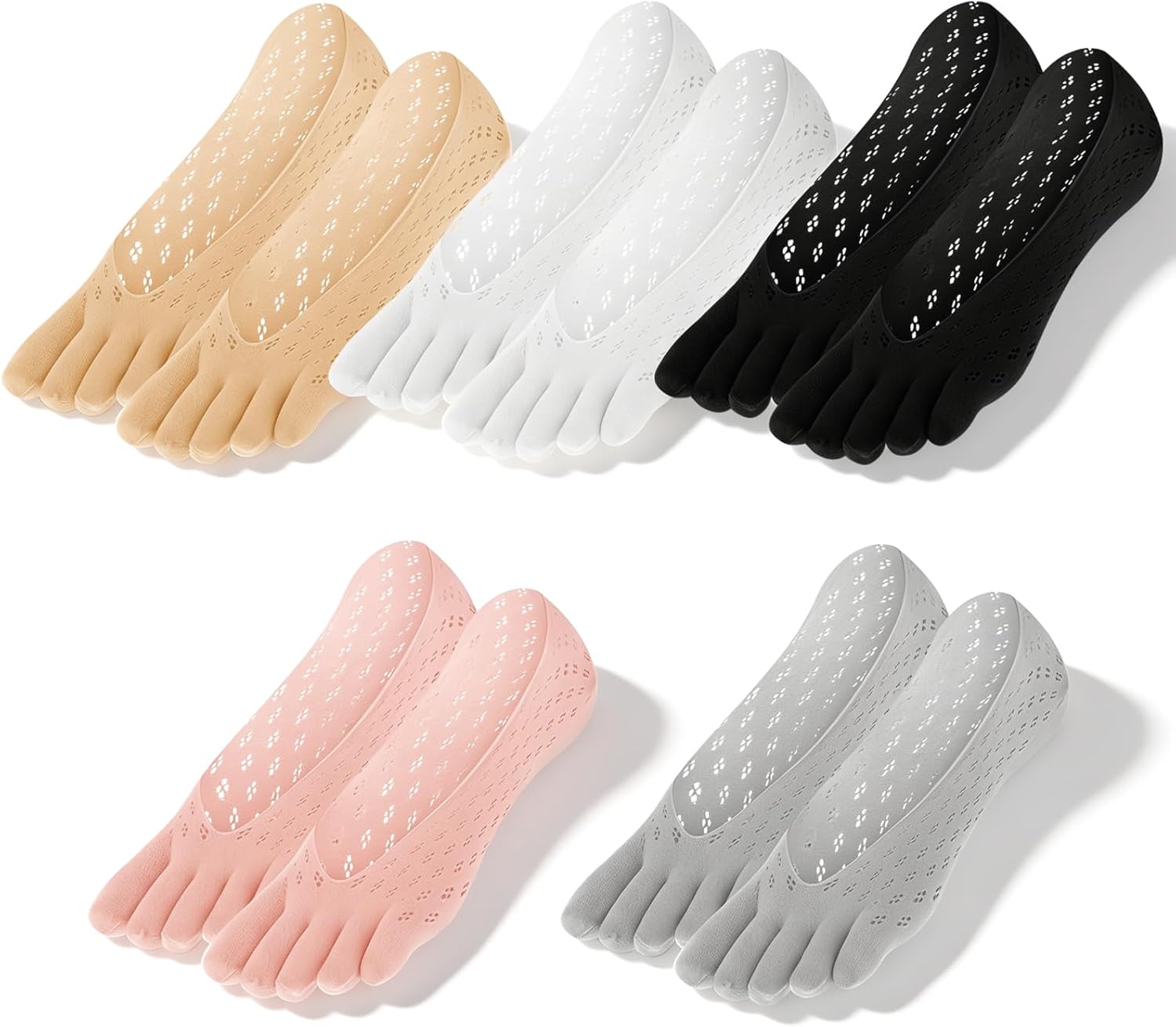 Amazon.com: Aysatogc 5 Pairs Ortho Toe Compression Socks, Bunion Toe ...