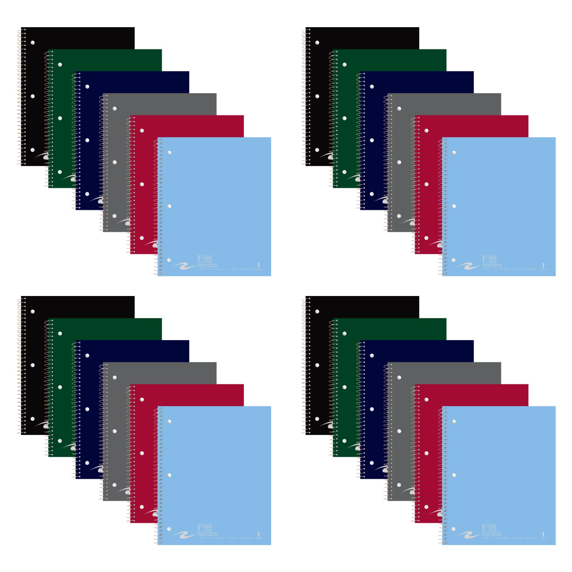 Amazon.com : Roaring Spring Stasher One Subject Spiral Notebook, 11" x ...