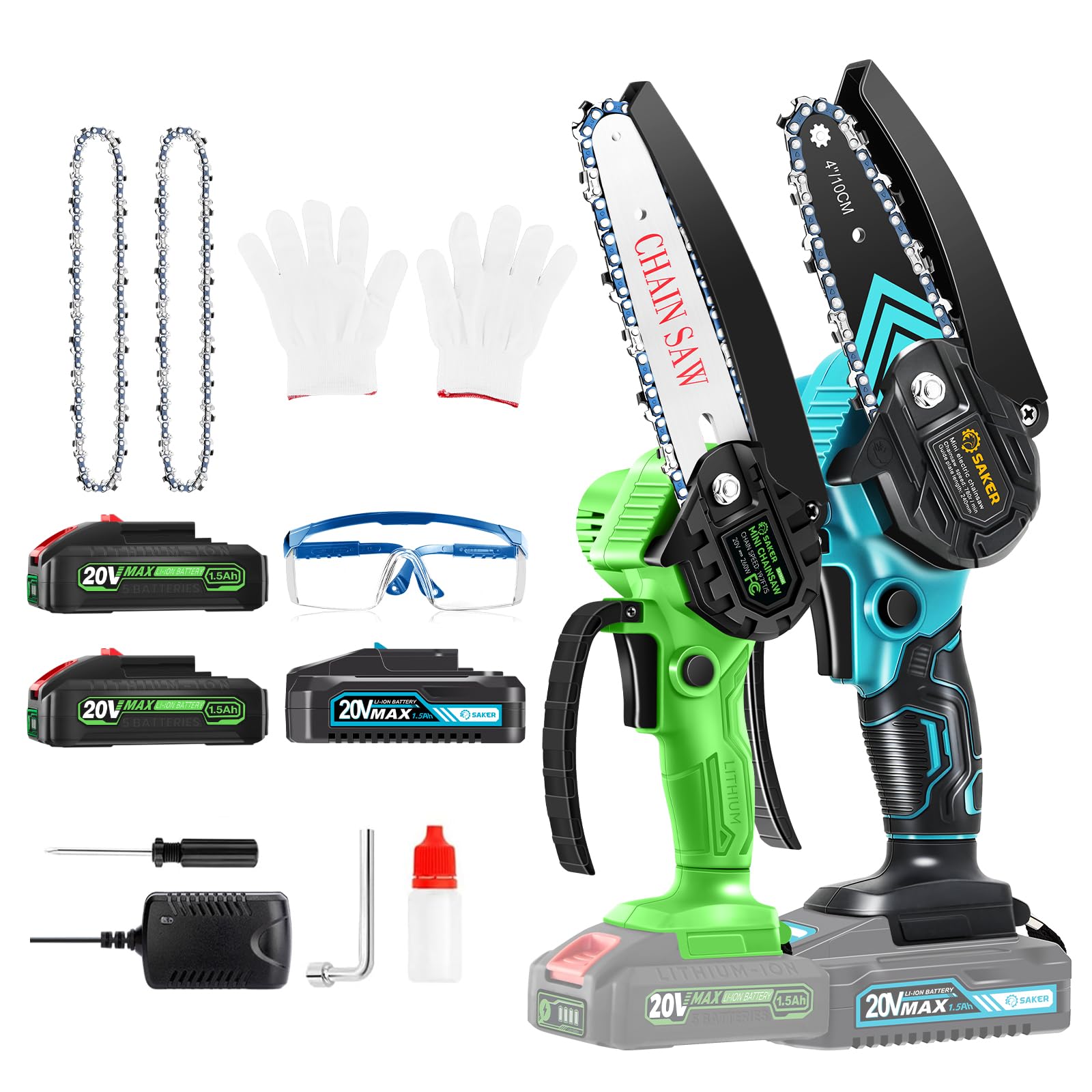 Amazon.com: Saker Mini Chainsaw and Saker Mini Chainsaw|6 Inch Chainsaw ...