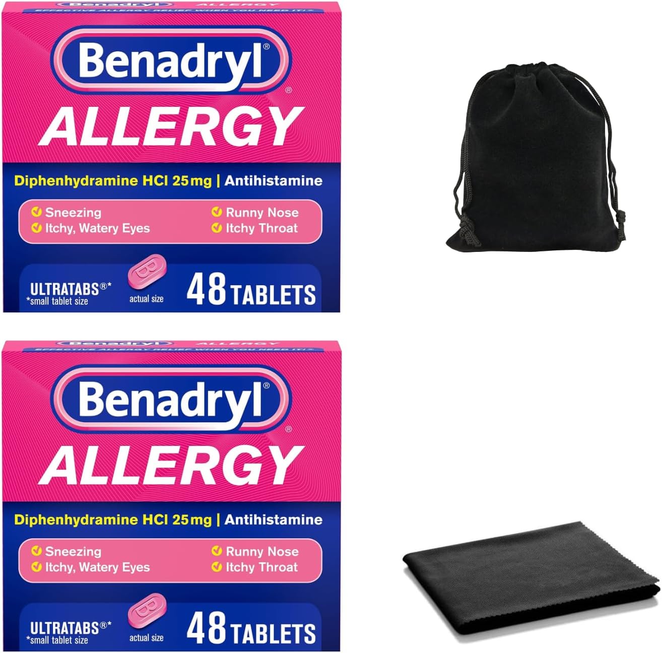 Amazon.com: Benadryl Tablets Ultratabs Antihistamine Allergy Medication ...
