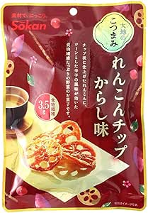 Amazon | れんこんチップ からし味 42g×6 | 壮関 | おつまみ・珍味 通販