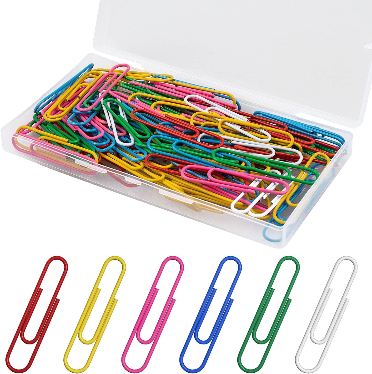 Amazon.com : BAZIC Jumbo Color Paper Clips for School, Home, and Office ...