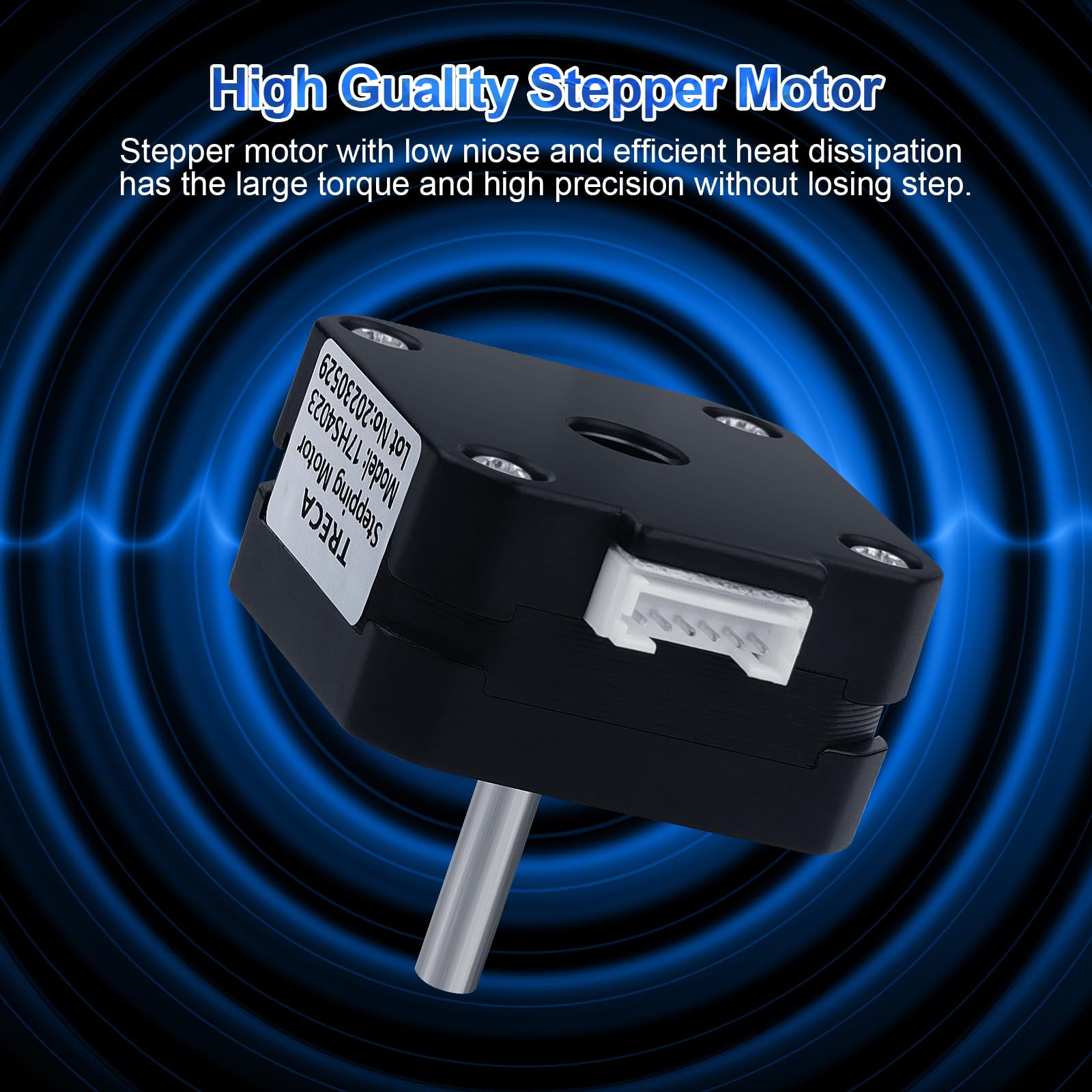 Snapklik.com : 2-Pack Nema 17 Stepper Motor, 4-Wire Bipolar 41V 1A ...