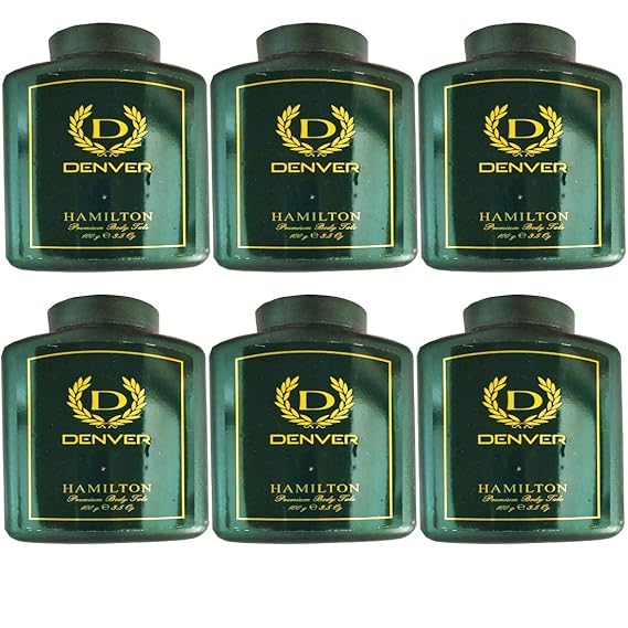 6 DENVER HAMILTON PREMIUM BODY TALC (100GM) : Amazon.in: Beauty