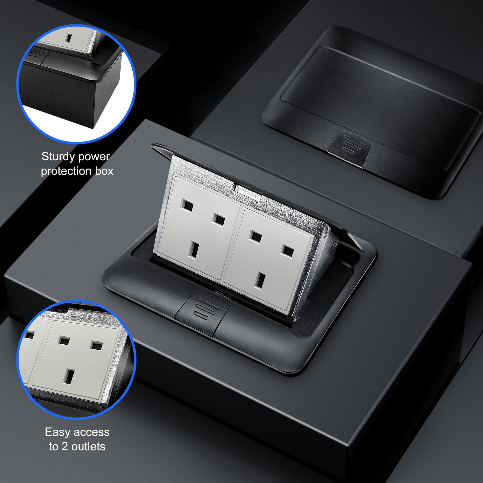 Waterproof Electrical Raised Floor Box Systems Under Floor