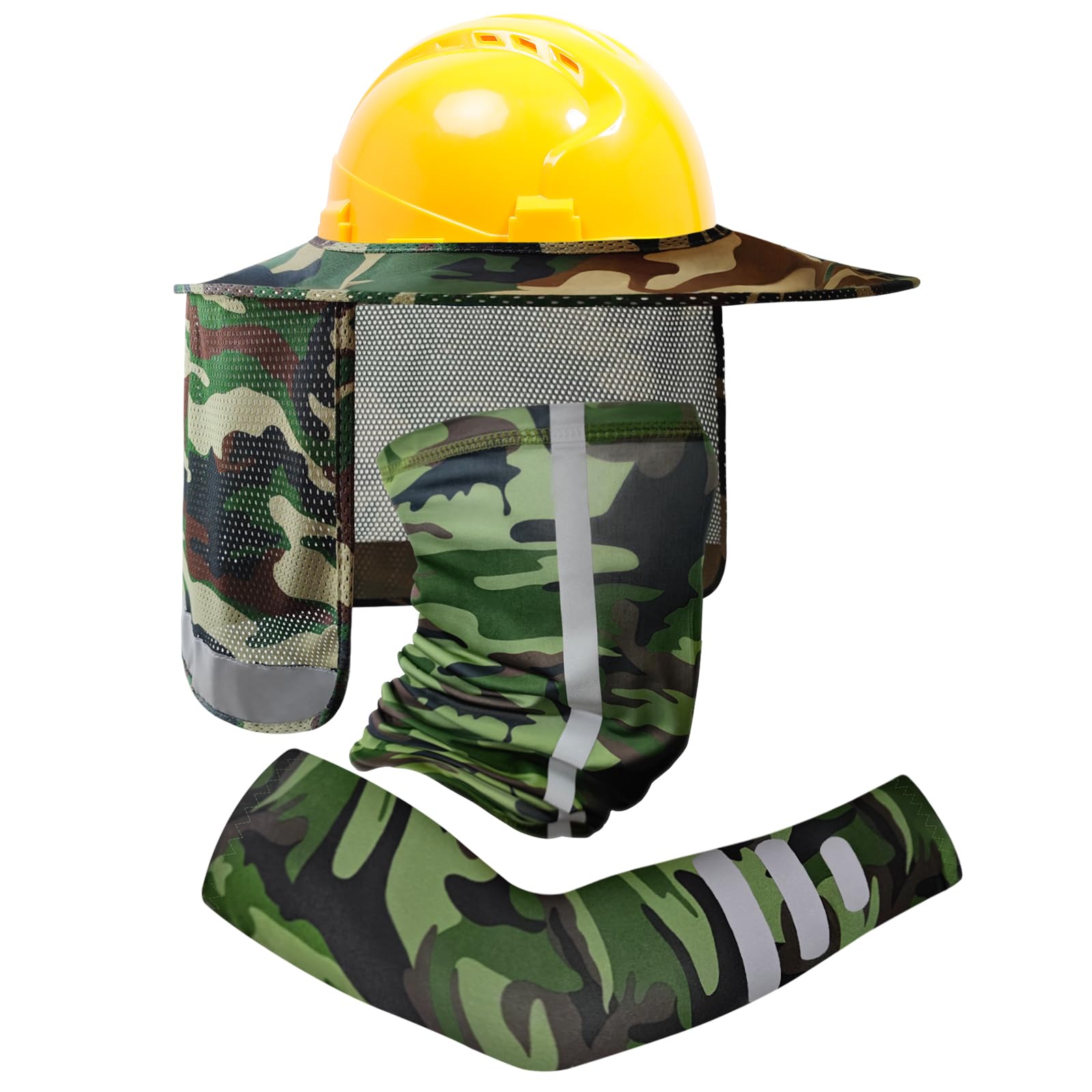 Snapklik.com : TCCFCCT Hard Hat Sun Shade, Full Brim High Visibility ...