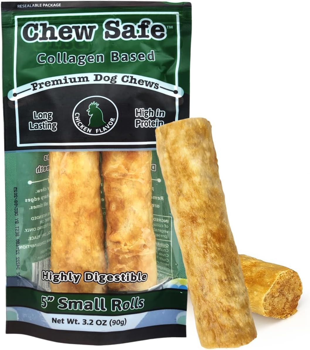 Amazon.com : Chew Safe Premium Rolls Dog Chew Treats | Chicken | 2-Pack ...