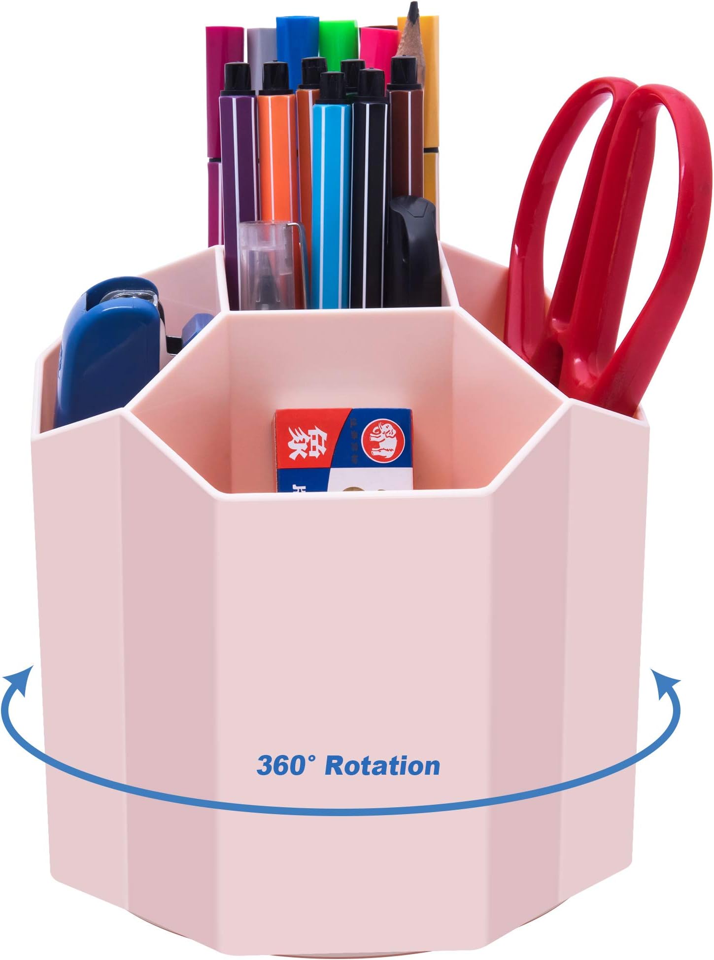 Amazon.com: OWLFAVO Rotate Desk Organizer, Spinning Pen Holder ...