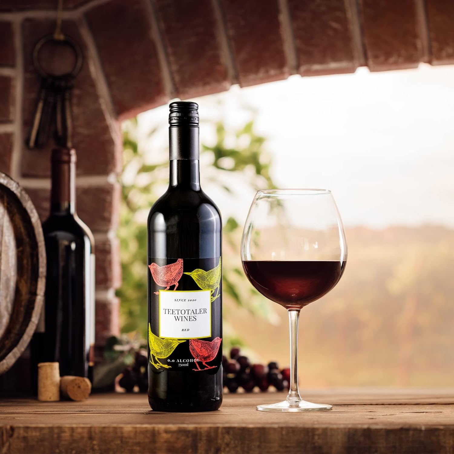 Teetotaler Vino tinto sin alcohol alternativa al vino sin alcohol 1 ...