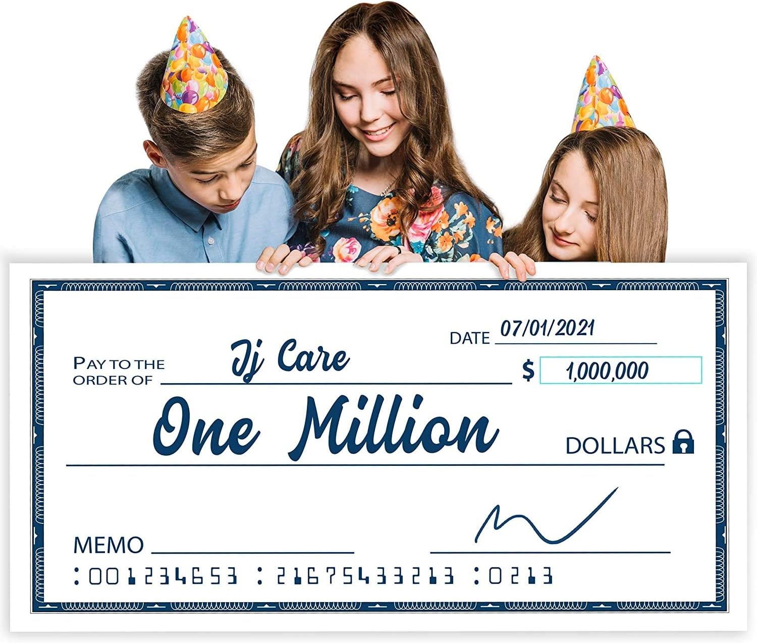 [Upgraded] Dry Erase 24" x 48" Oversize Giant Check - Large Fake Checks ...