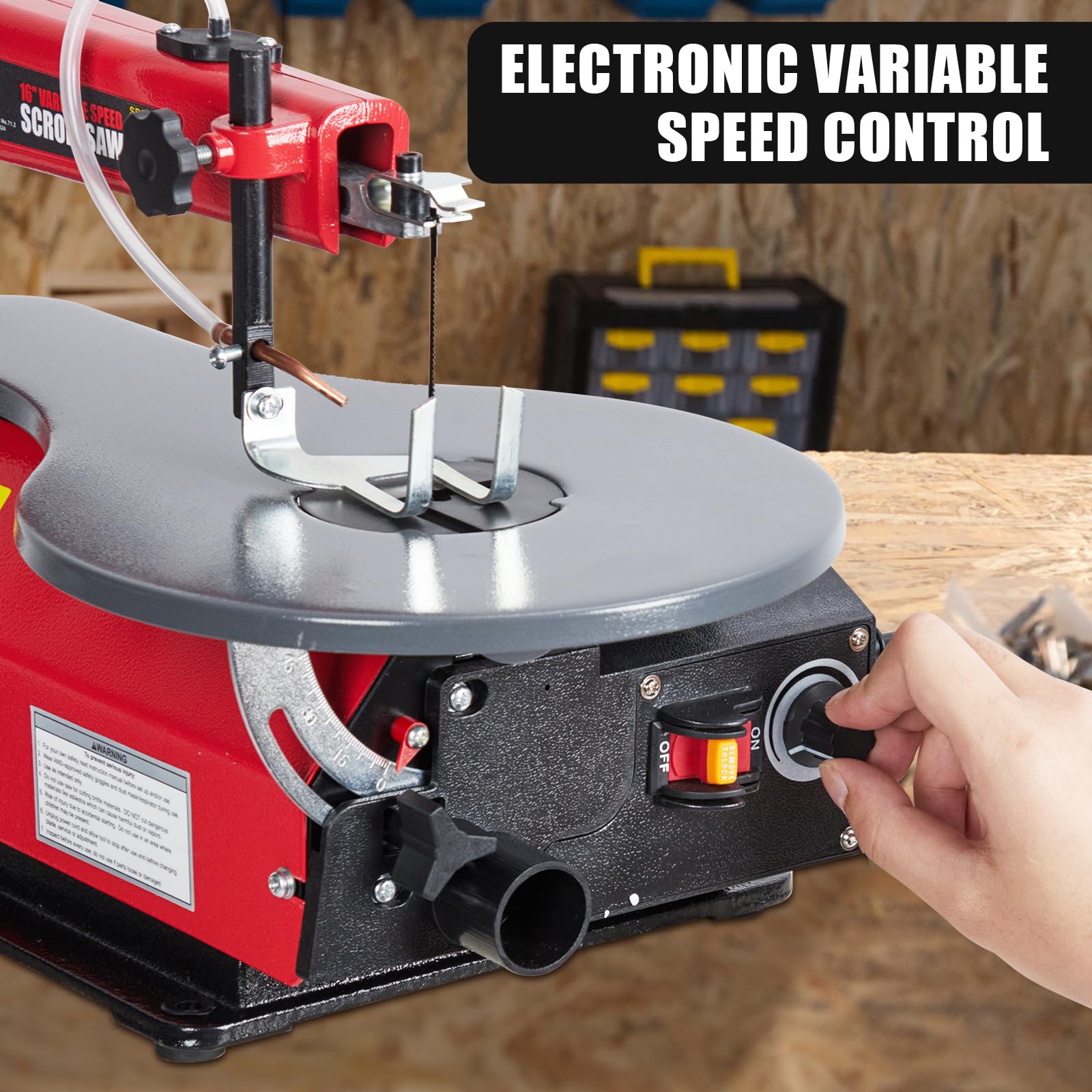 Snapklik.com : YardYonder 16-Inch Variable Speed Scroll Saw