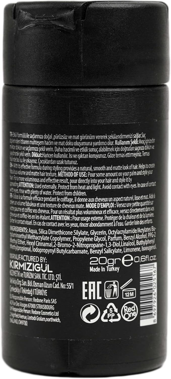 RedOne Hair Styling Powder Wax 20g, Volumizing | Texturising | Matte ...