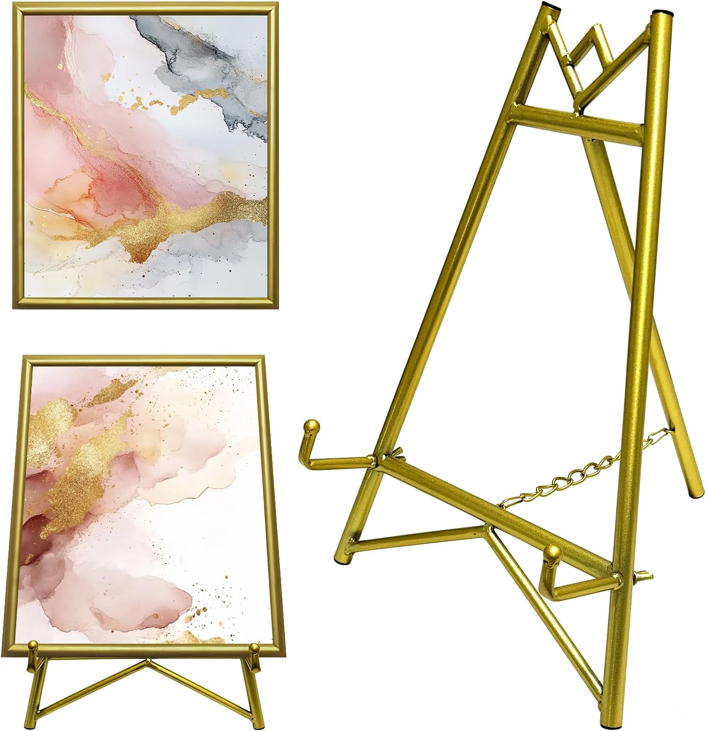 Amazon.com: Metal Easel Plate Stands for Display,Picture Easels for ...