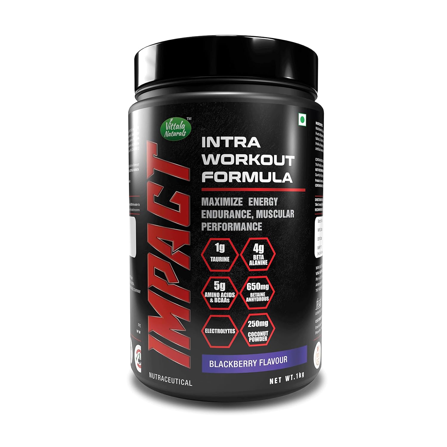 Fitwhey Impact- Intra Workout Formula With Beta Alanine, Taurine,Amino Acids & BCAAs ...