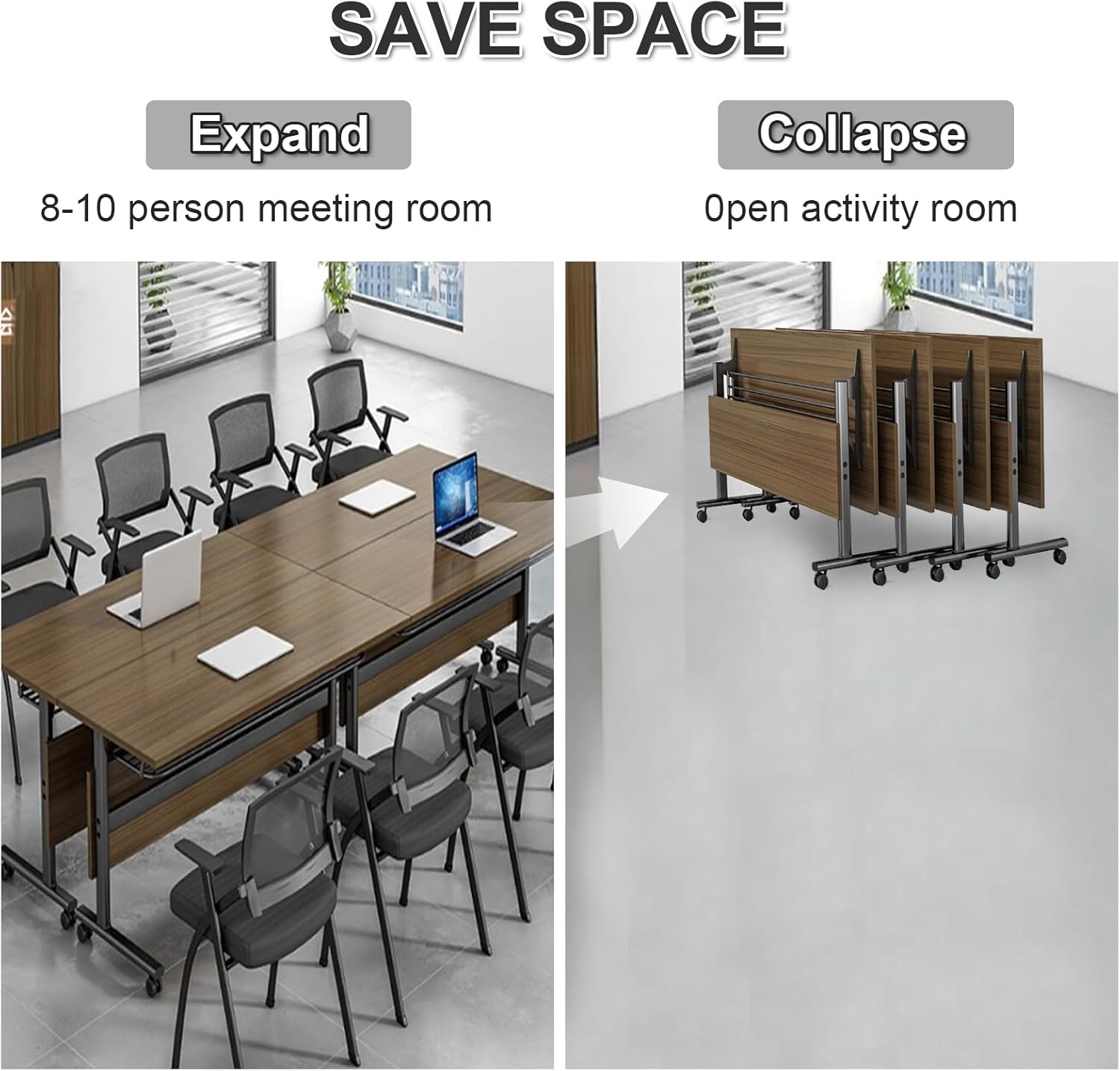 Folding Office Conference Table for 2-10 Person, Nepal | Ubuy