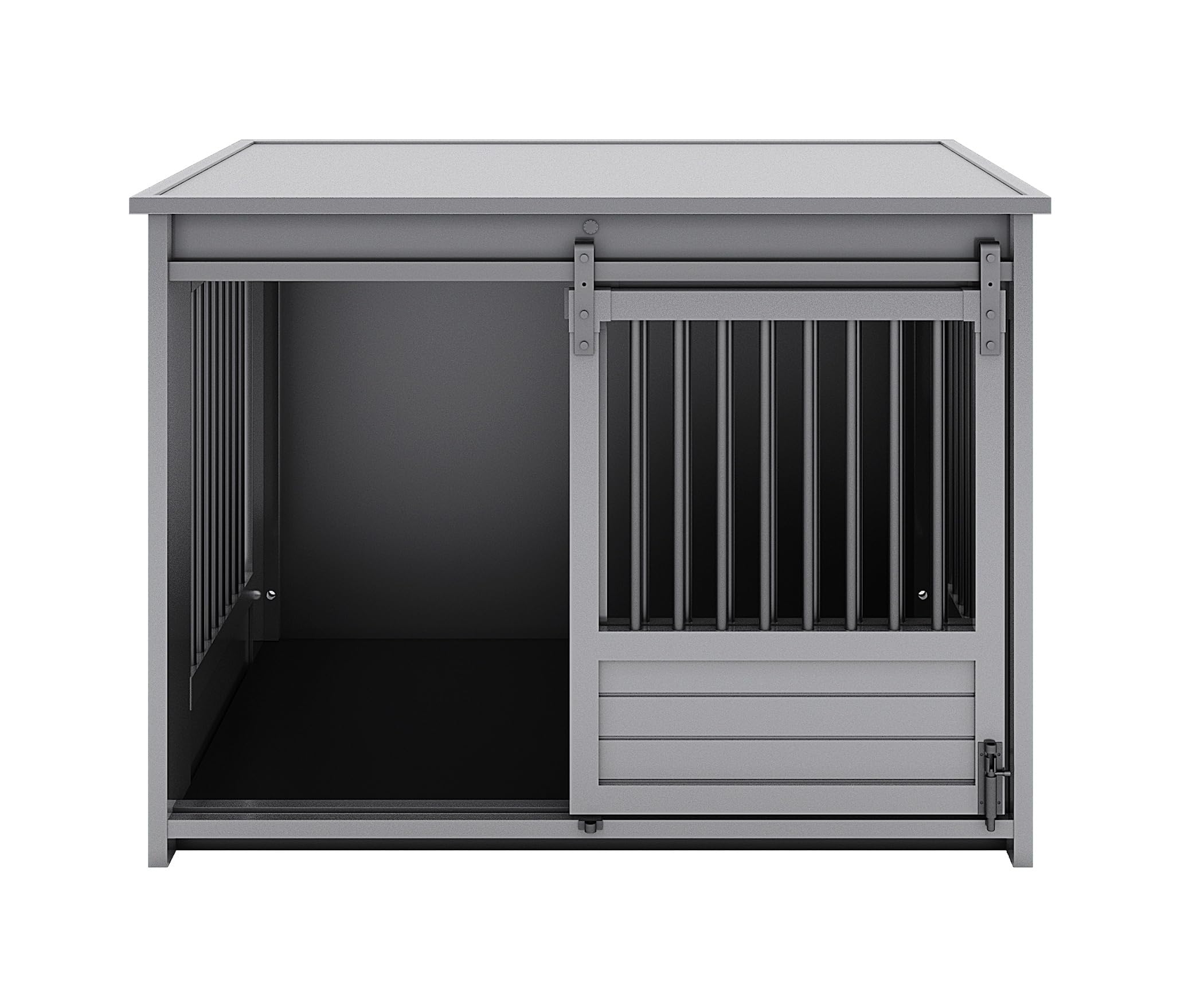Snapklik.com : ECOFLEX Barn Door Dog Crate & End Table, Indoor ...