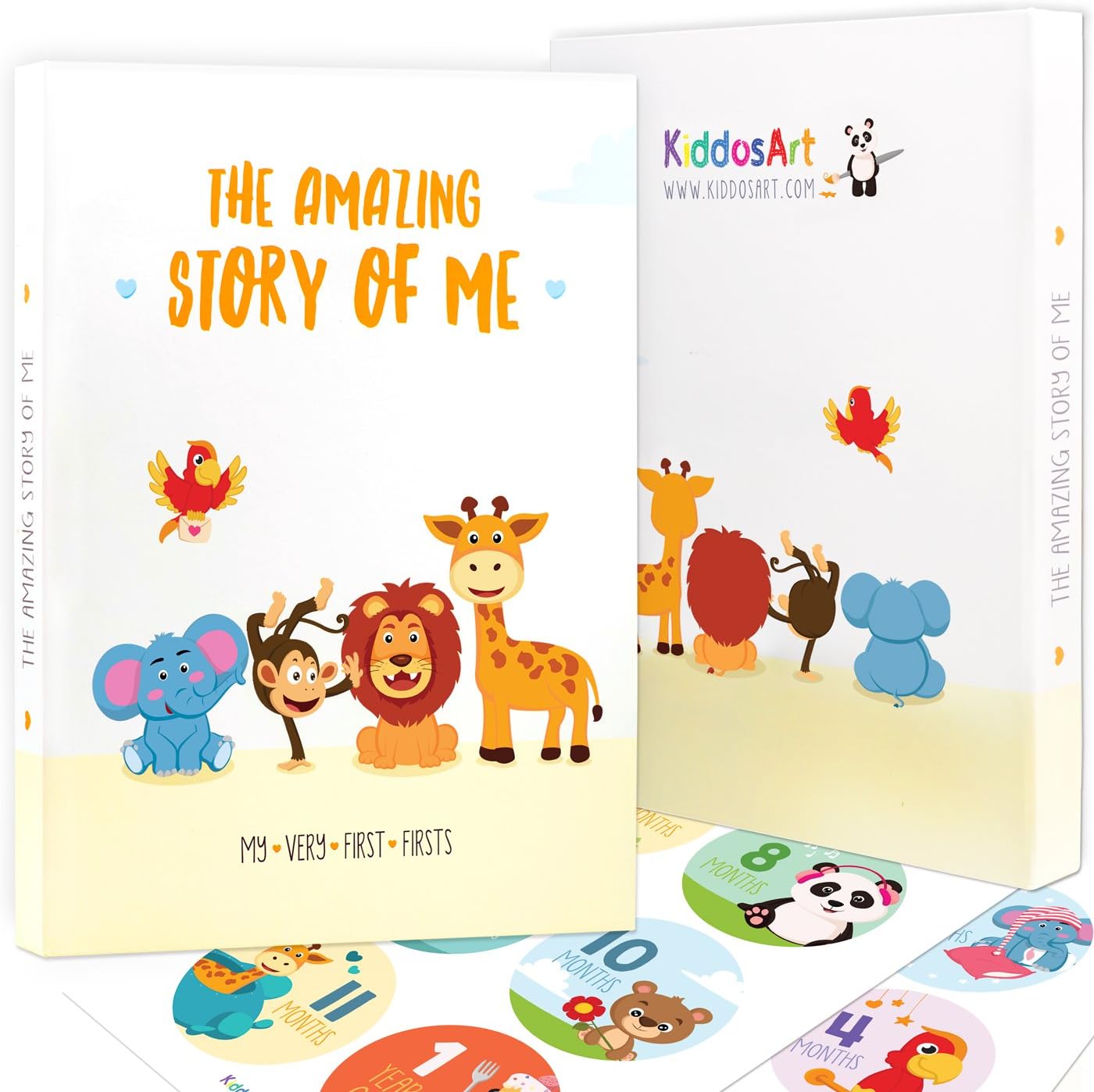 Amazon.com: KiddosArt Baby Memory Book. Keepsake Journal, Scrapbook ...