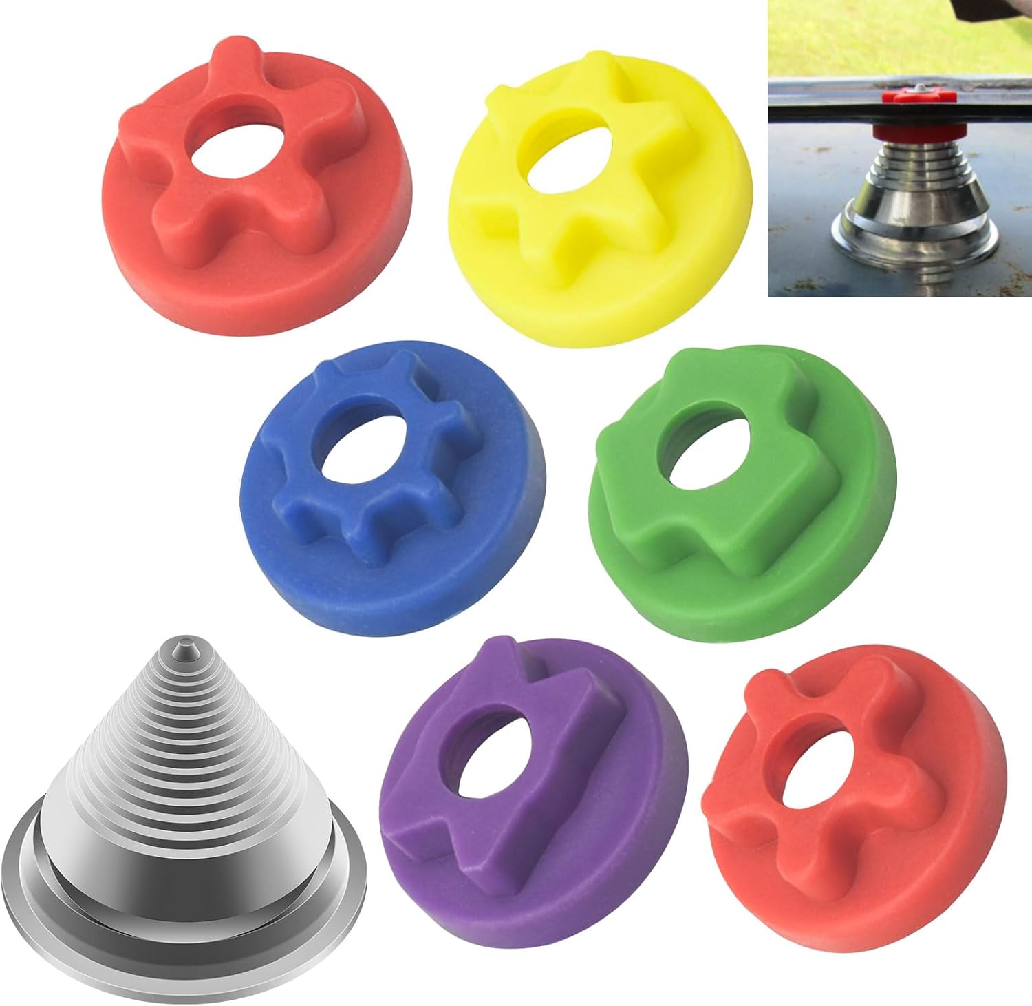 Amazon.com : ZHIXING Lawn Mower Blade Balance Adapter Kit / 1 x ...