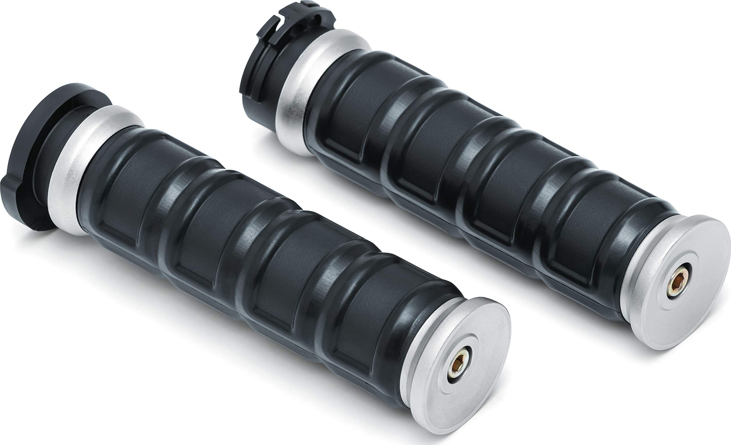 Amazon.com: Kuryakyn 6672 Dillinger Handlebar Grips for Dual Cable ...