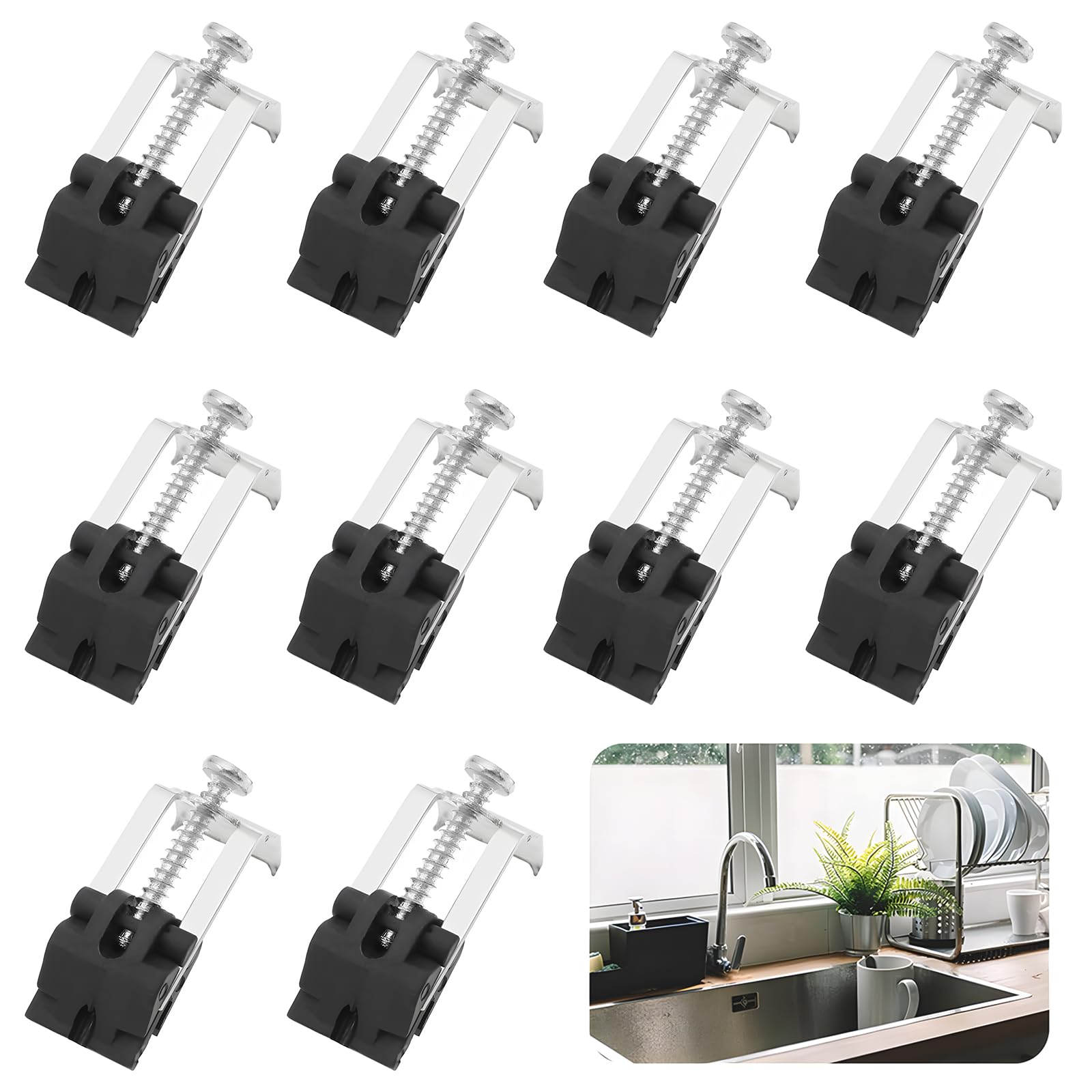 10Pcs Undermount Sink Clips Kitchen Sink Clips, Adjustable Sink Repair ...