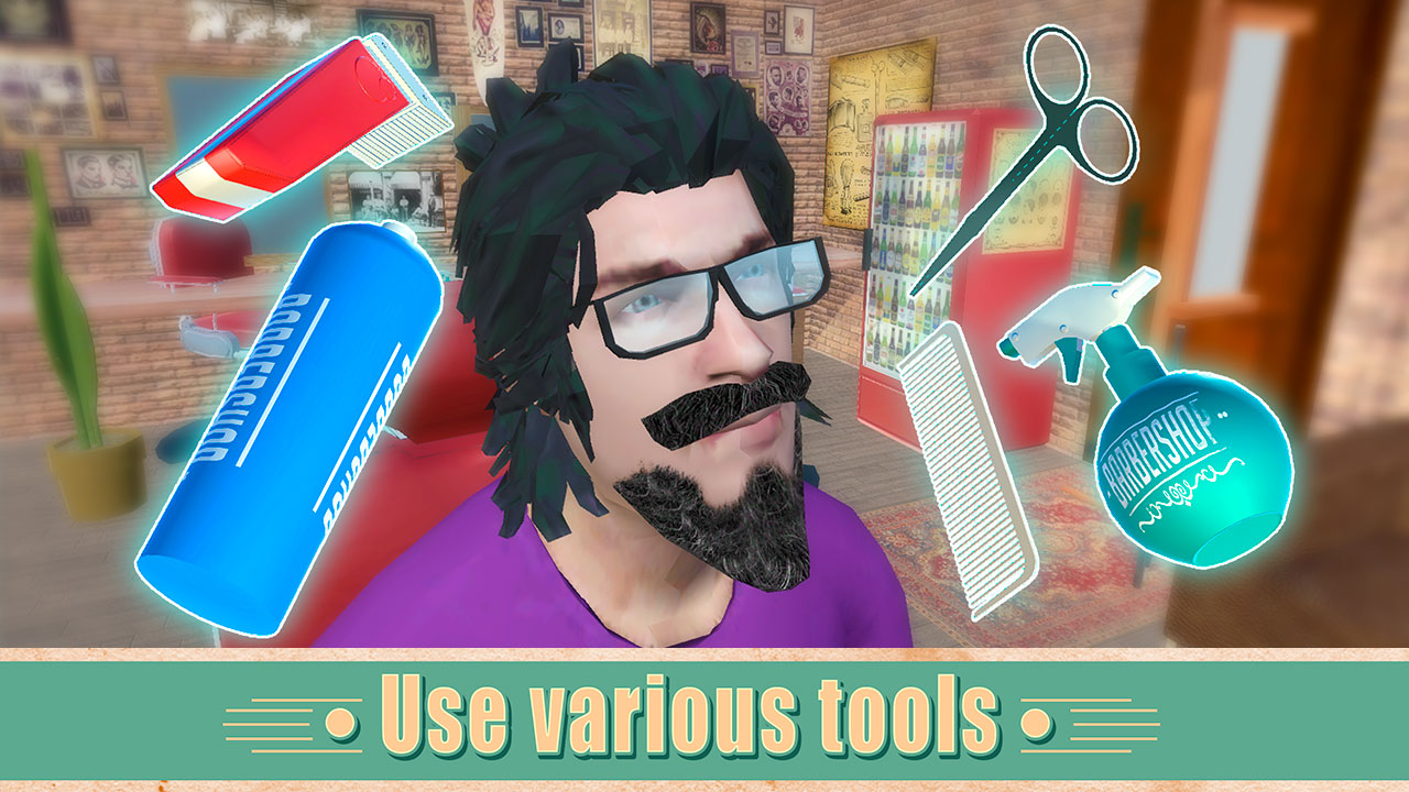 Handsome Hipster Beard Shaving Salon Simulator: Barber Shop 3D - App on ...