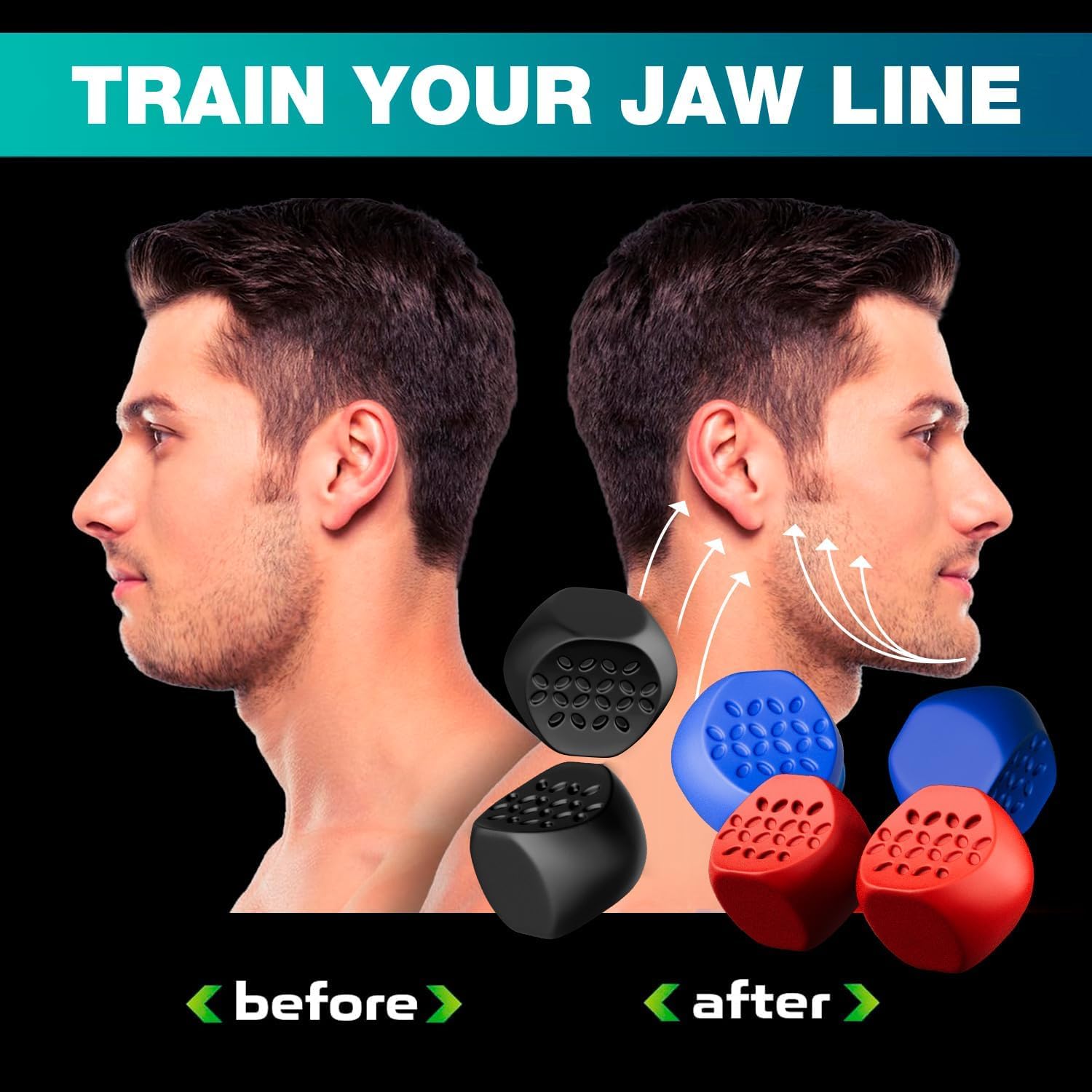 Snapklik.com : Jaw Exerciser, 6 PCS Jawline Shaper, Jawline Exerciser ...