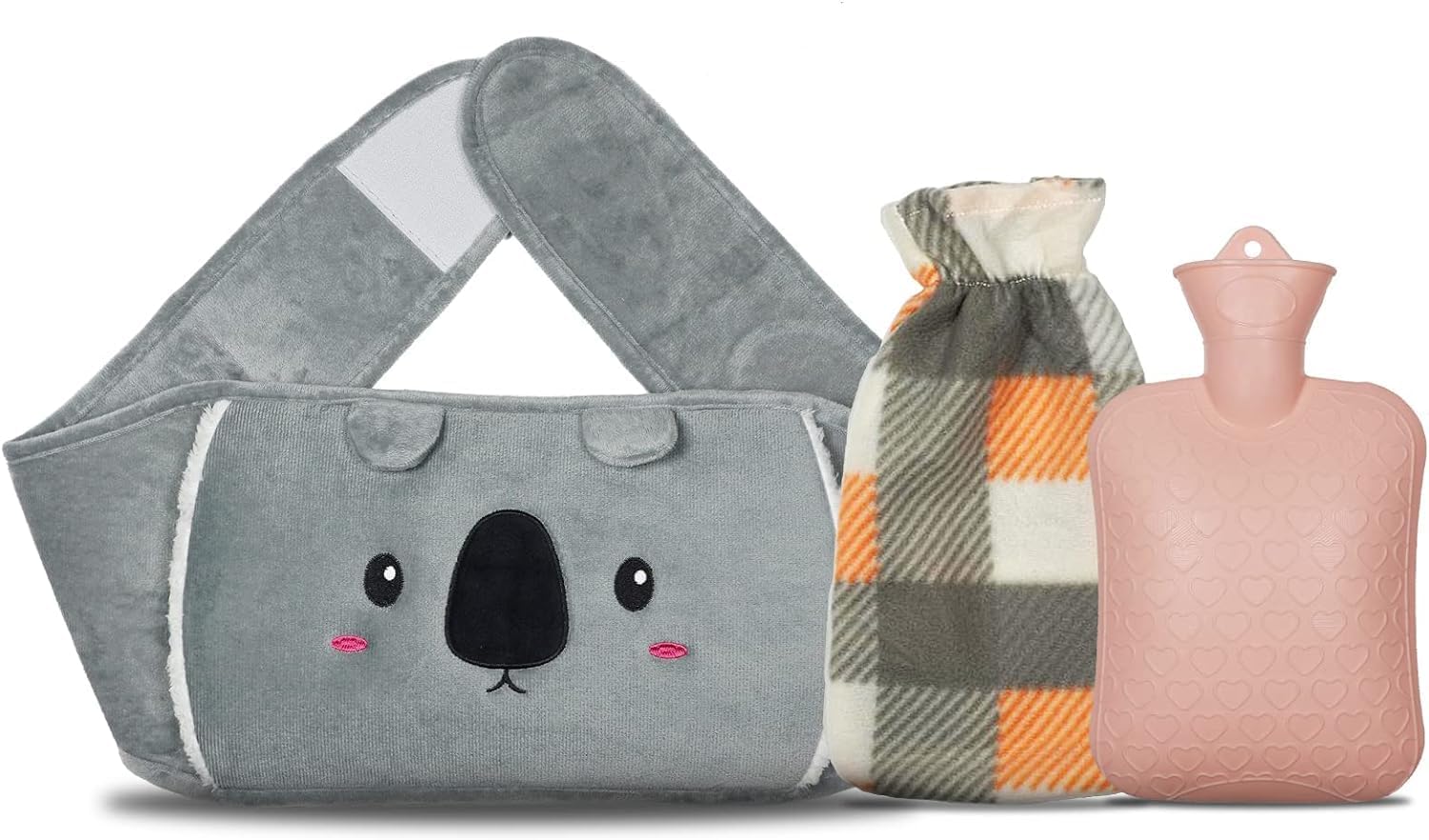 JIAABCHOMO Hot Water Bottle Belt, Warm Water Bag w/ Soft Plush Waist ...