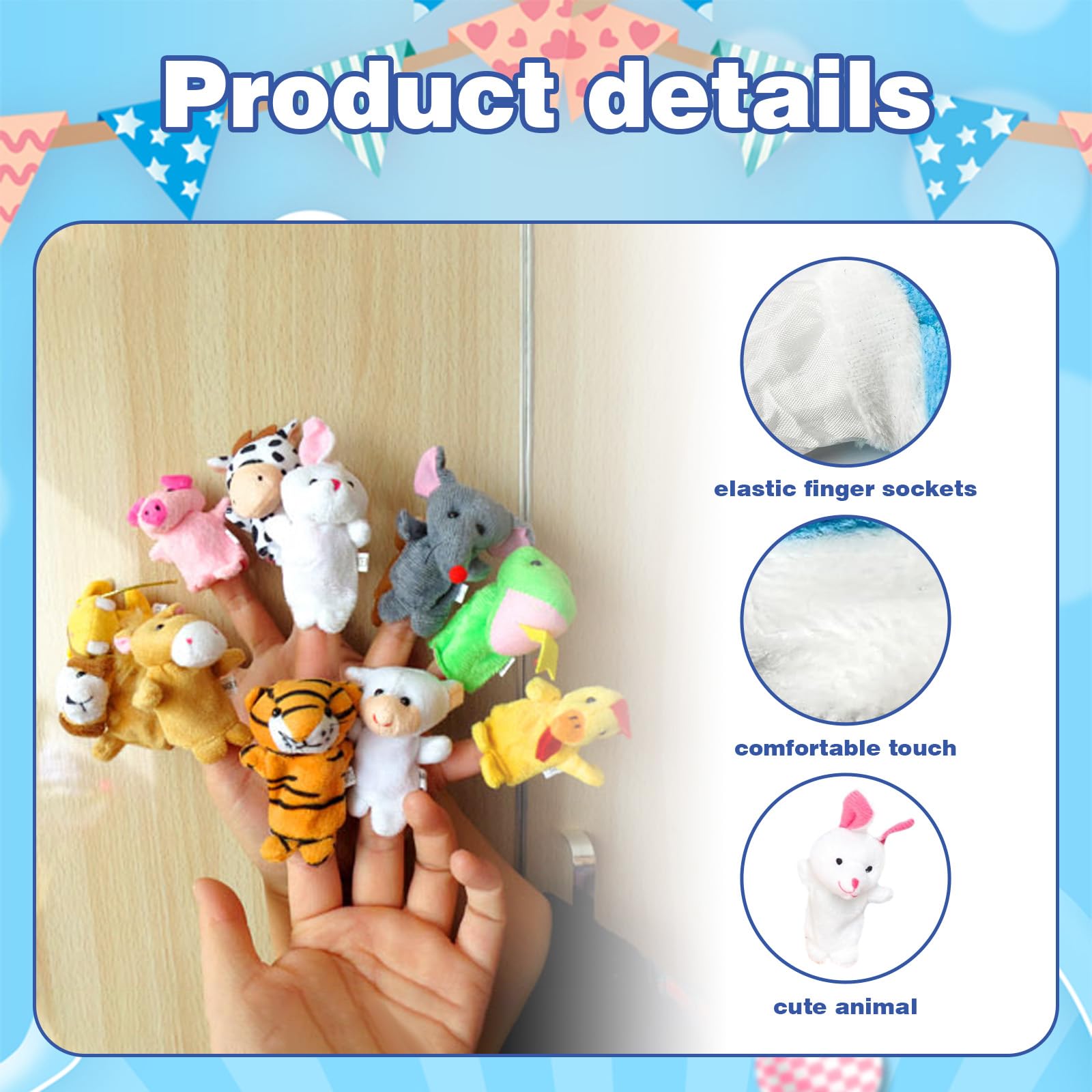 12PCS Finger Puppets,finger Puppets for Toddlers,finger Puppets for ...