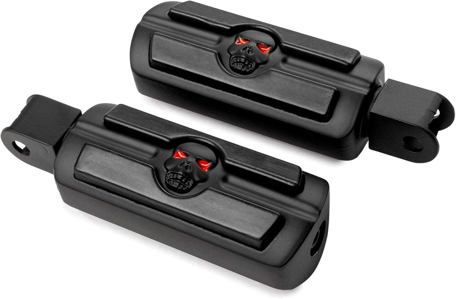 Amazon.com: Black Skull Foot Pegs Compatible with Honda Cruiser ...