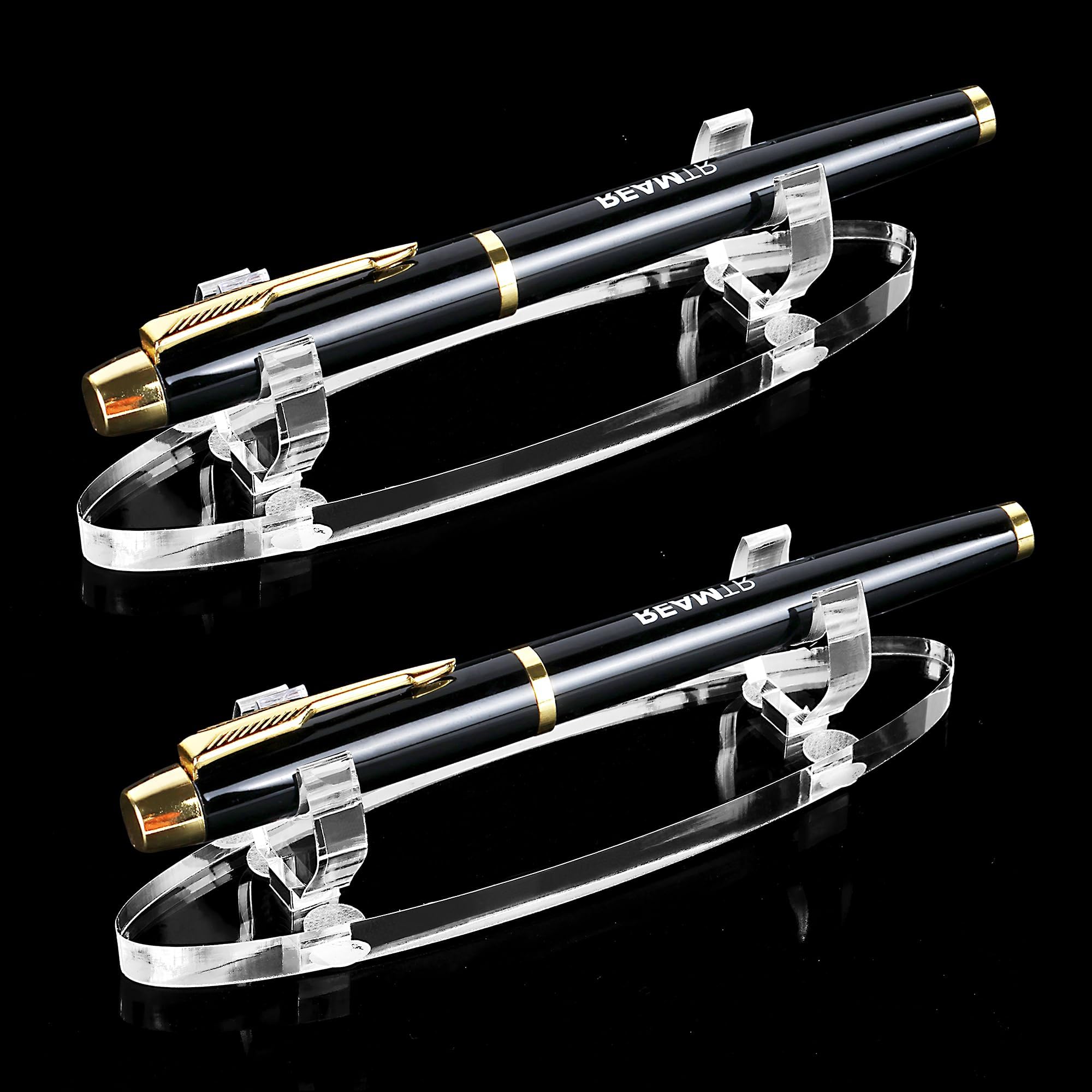 Amazon.com: evron Acrylic Pen Holder Stand 2pc Set,Pen Display Stand ...
