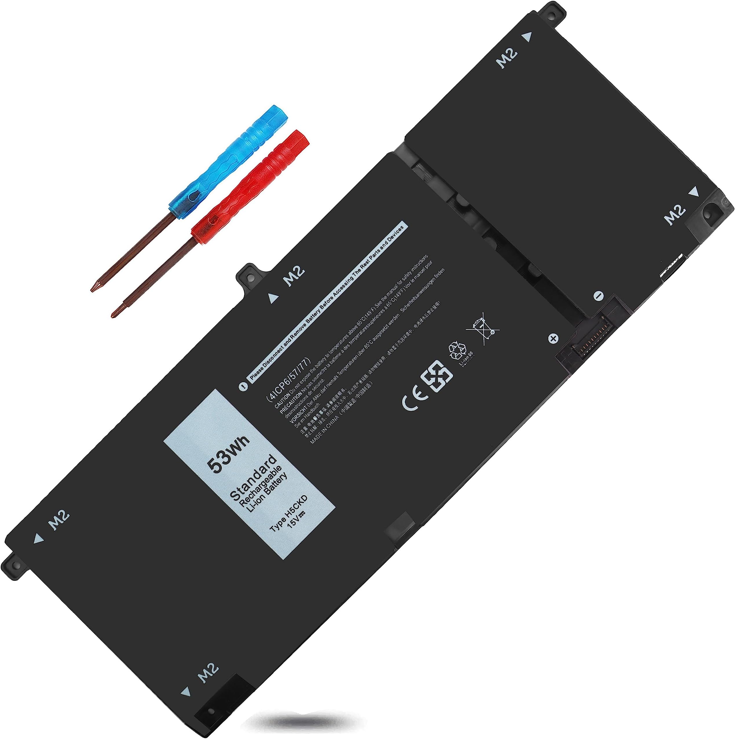 Amazon.com: 53WH H5CKD Laptop Battery for Dell Inspiron 5300 5301 5401 ...