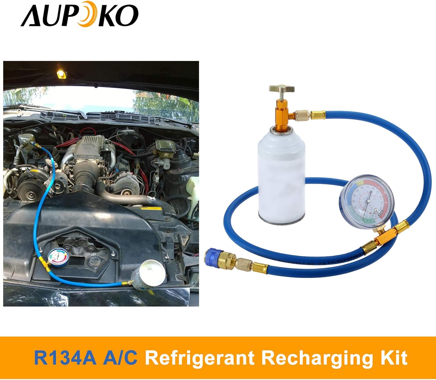 R134a Recharge Kit Ac Recharge Kit Auto Manifold Gauge Set A/C R134A ...
