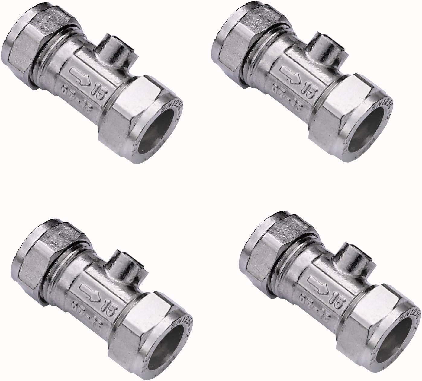 Visua 15mm Compression Isolation Valves - Pack of 4 : Amazon.co.uk: DIY ...