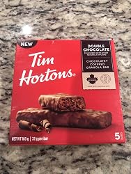 Tim Hortons Double Chocolate Granola Bars, Peanut Free, 5 Count ...