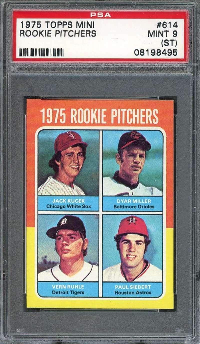 Amazon.com: Kucek/Miller/Vern Ruhle/Sibert Rookie Card 1975 Topps Mini ...