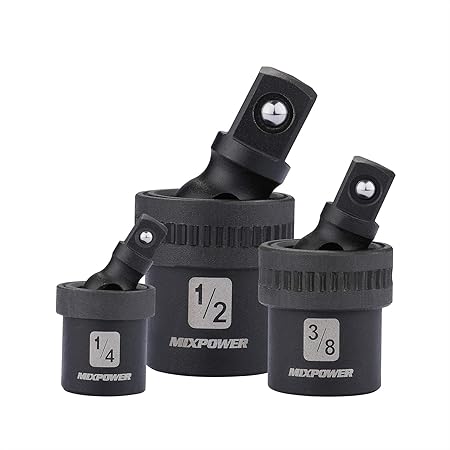 Amazon.com: LEXIVON Premium Impact Universal Joint Socket Swivel Set ...