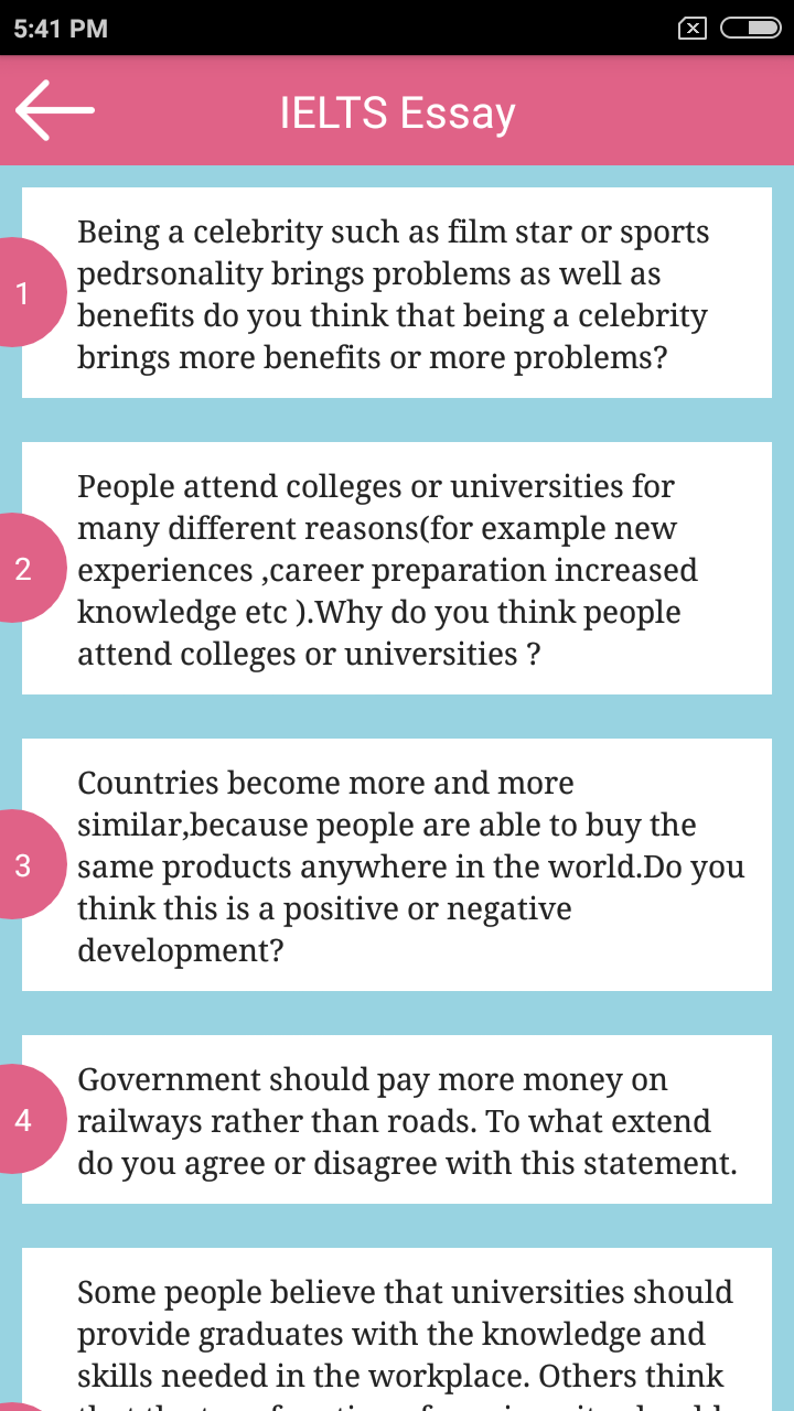 IELTS Essay - Writing Task 2 - App on Amazon Appstore