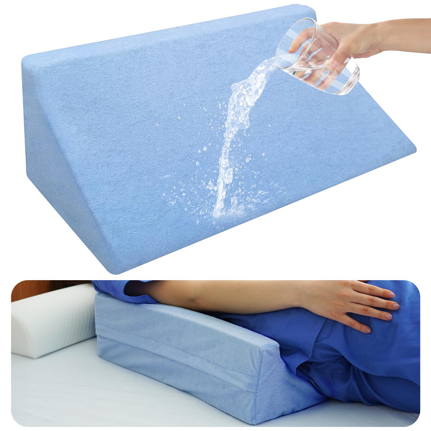 Amazon.com: Side Pillows for Sleeping, Wedge Pillow for Back Pain ...