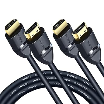 VEECOH 4K HDMI Cable 10Ft/3M 2-Pack,Ultra High Speed HDMI Cables 2.0 ...