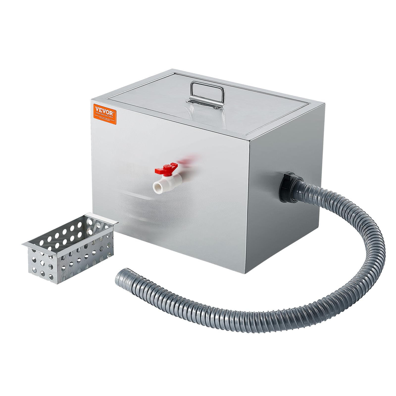 Amazon.com: VEVOR Commercial Grease Trap, 8 LBS Grease Interceptor ...