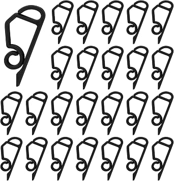 KINBOM 100Pcs Christmas Light Gutter Clips Eavestrough Clips Plastic ...