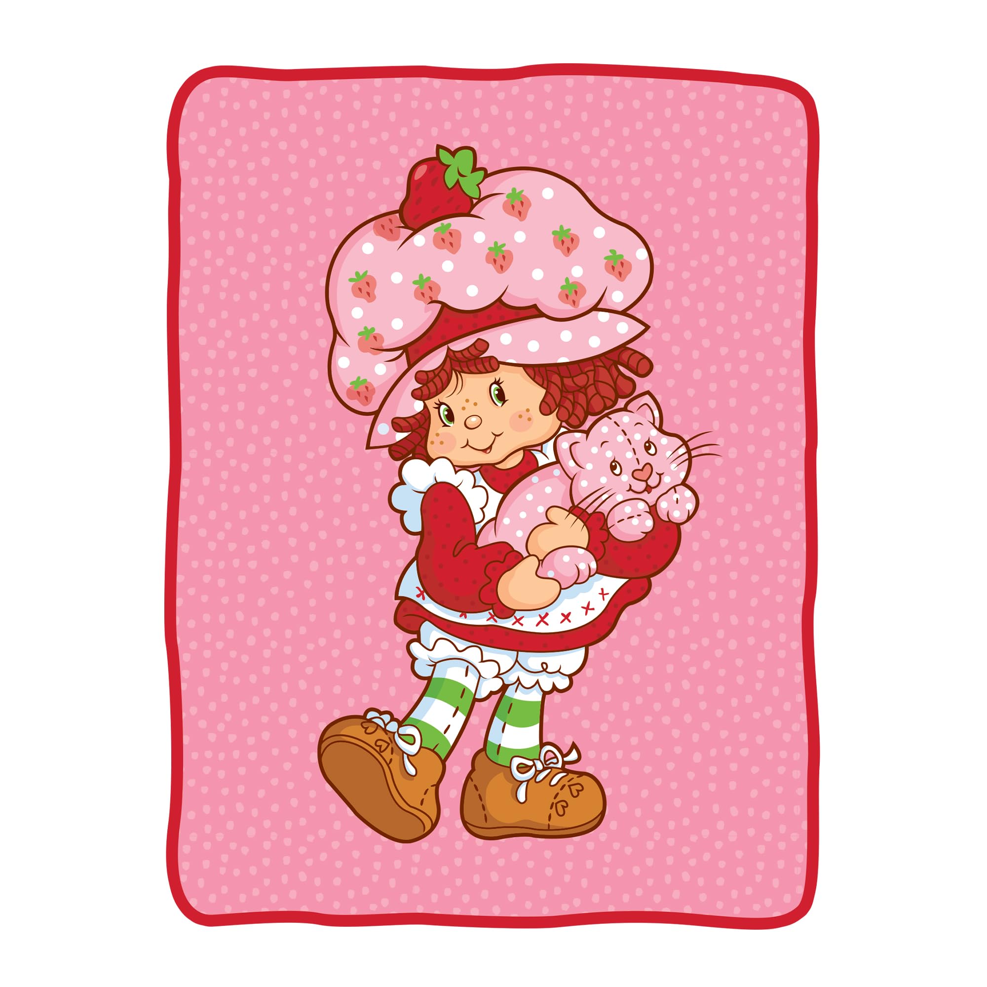 Amazon.com: Strawberry Shortcake Blanket | Strawberry Shortcake Throw ...