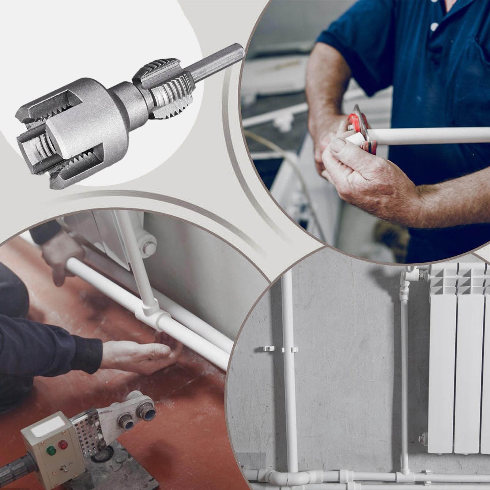 Pvc Pipe Threader Integrated Internal & External Pipe Threading Tool ...