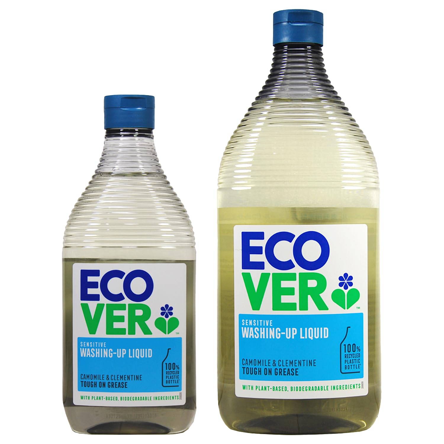 Amazon.co.jp: 【まとめ買い】エコベール 食器用洗剤 本体 カモミールの香り 本体(450ml)+詰め替え(950ml) 大容量 ecover キッチン洗剤 台所洗剤 油汚れ ...