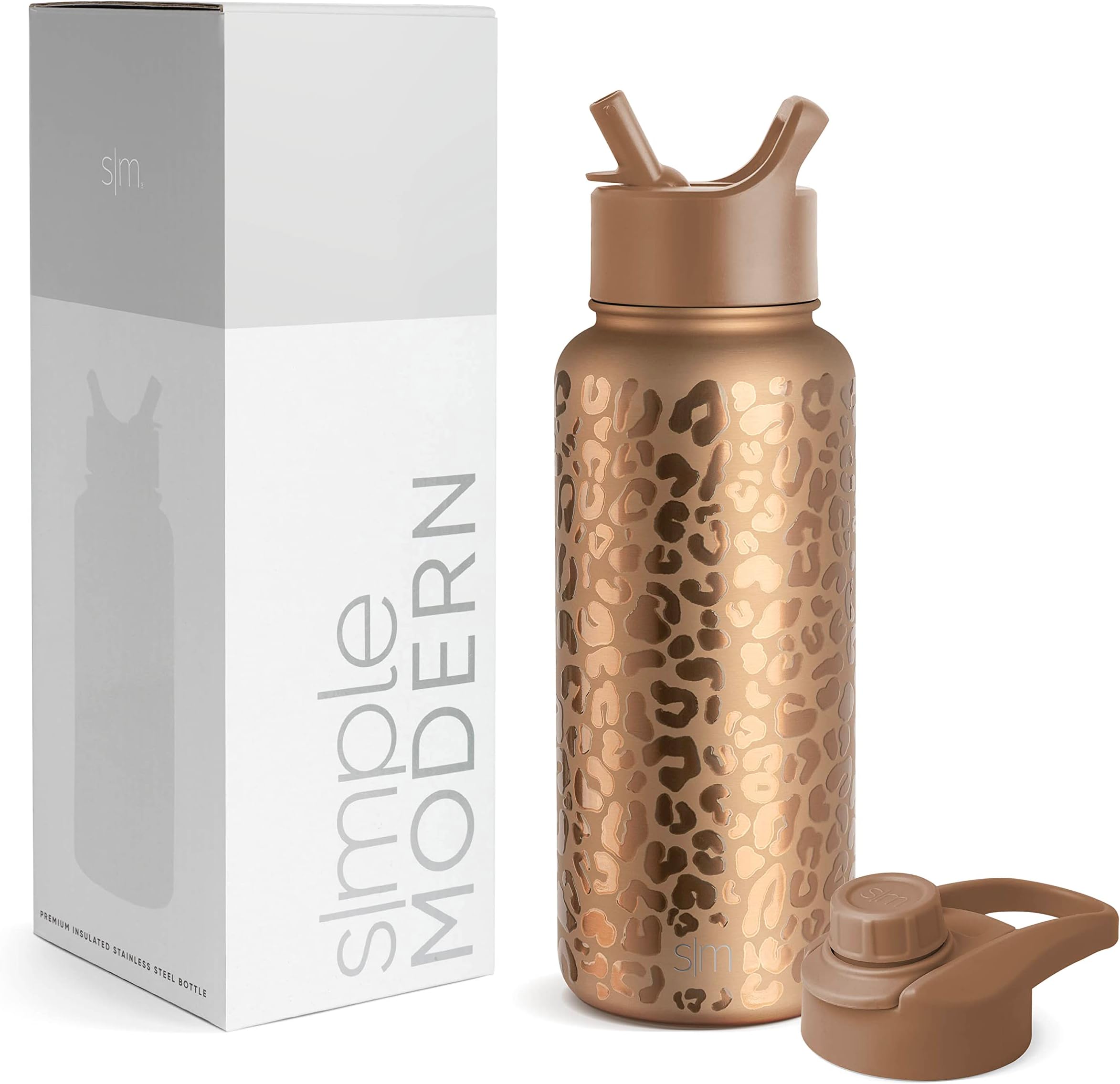 Amazon.com: Simple Modern Water Bottle with Straw and Chug Lid Vacuum ...