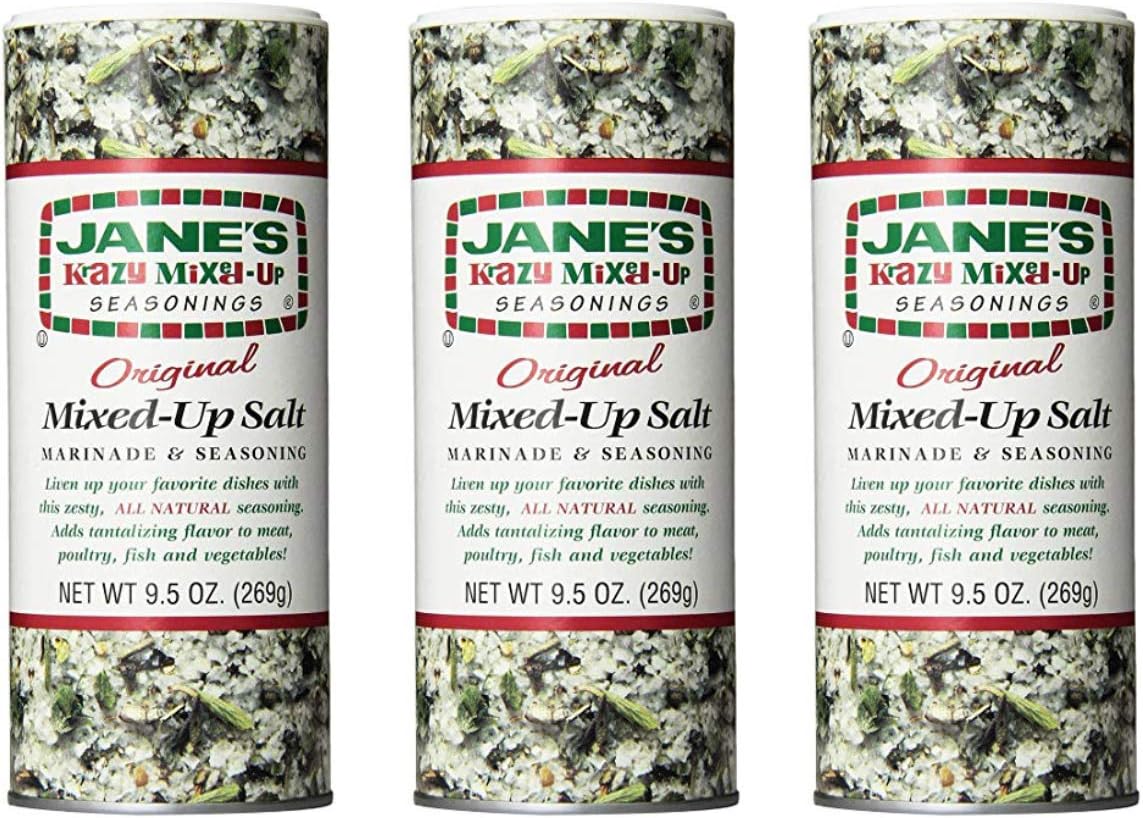 Amazon.com : Jane's Krazy Mixed-Up Original Salt Blend, 9.5 Ounce (Pack ...