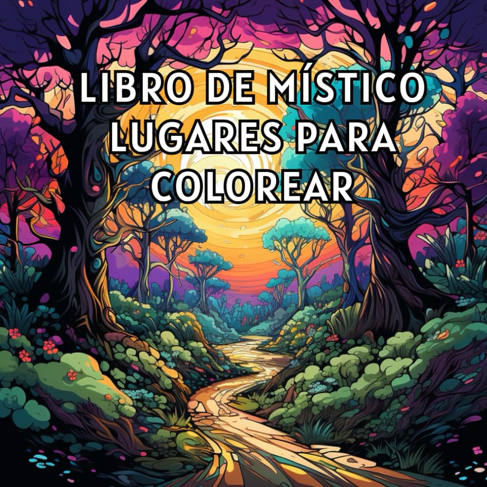 Amazon.com: Libro De Mistico Lugares Para Colorear: Relajate Coloreando ...