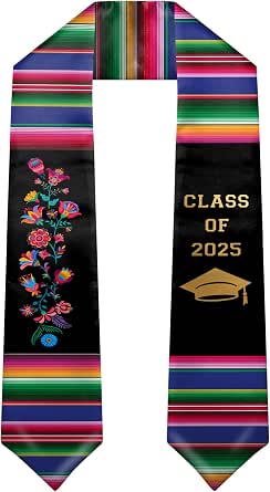 Amazon.com: HSELOGI Mexican Graduation Stole Class of 2025,Mexican ...